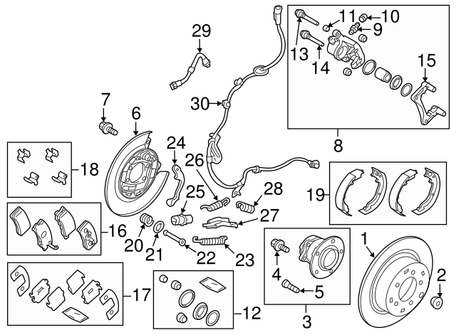 4605A211 - Disc Brake Caliper Pin 2004-2017 Mitsubishi | Mitsubishi ...