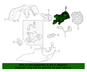 2019-2023 GM Turn Signal Switch Bracket 84488466 GM | GMPartsDirect.com