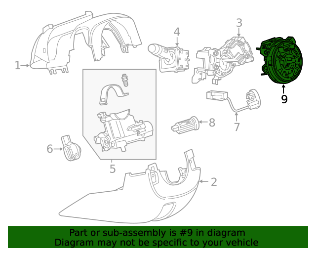 2019-2020 GM Clock Spring 84393465 | TascaParts.com