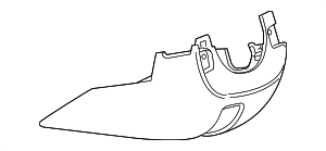 2019-2022 GM Black Instrument Panel Steering Column Lower Trim Cover ...