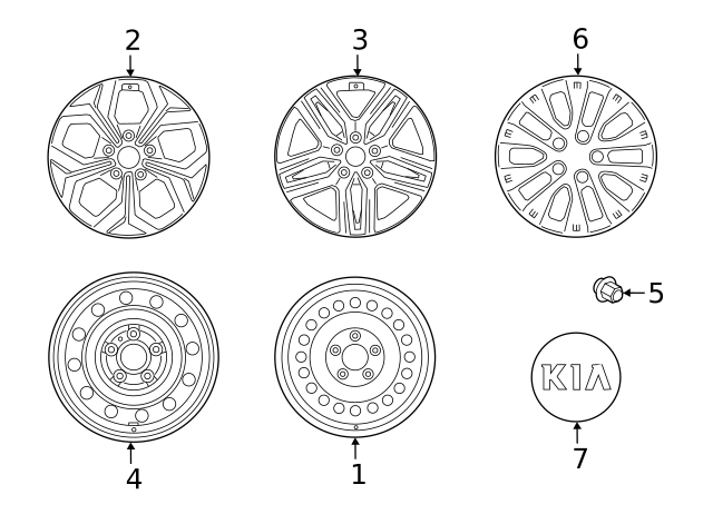 2019-2020 Kia Forte Wheel, Steel 52910-M7000 | TascaParts.com