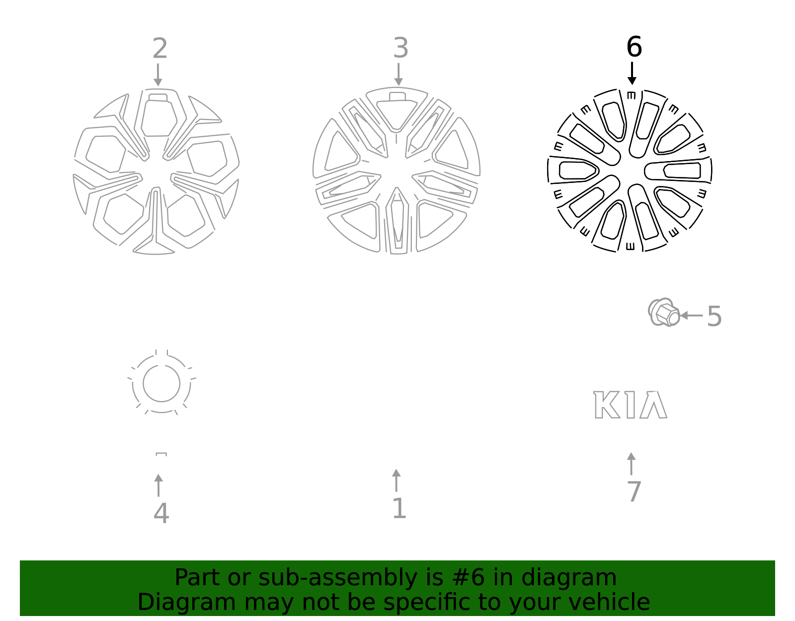 2019-2021 Kia Forte Wheel Cover 52970-M7000 | Retail Performance Auto Parts