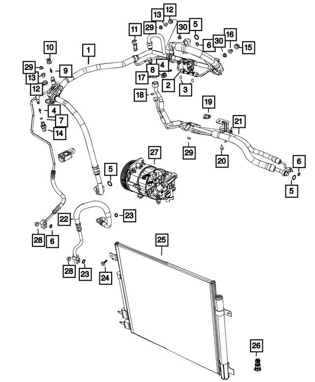 2015-2021 Mopar A/C Line Valve Core 68298112AA | My Mopar Parts