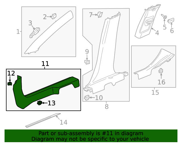 2021-2023 Buick Envision Front Sill Plate 87833173 | GM Parts Center