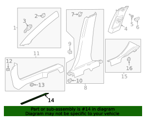 2018-2024 Buick Sill Cover 84362771 | Courtesy Parts