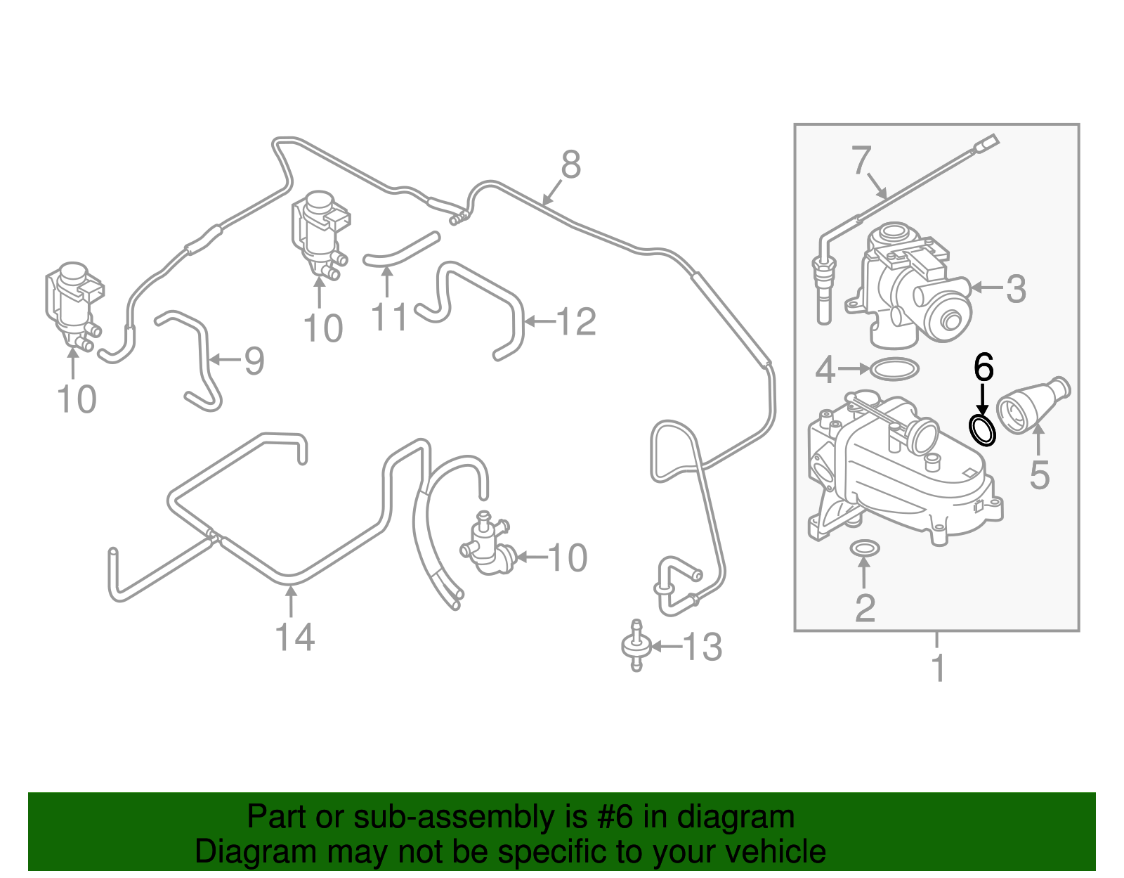 2009-2012 Volkswagen Touareg Thermostat Seal WHT-003-368 | OEM Parts Online