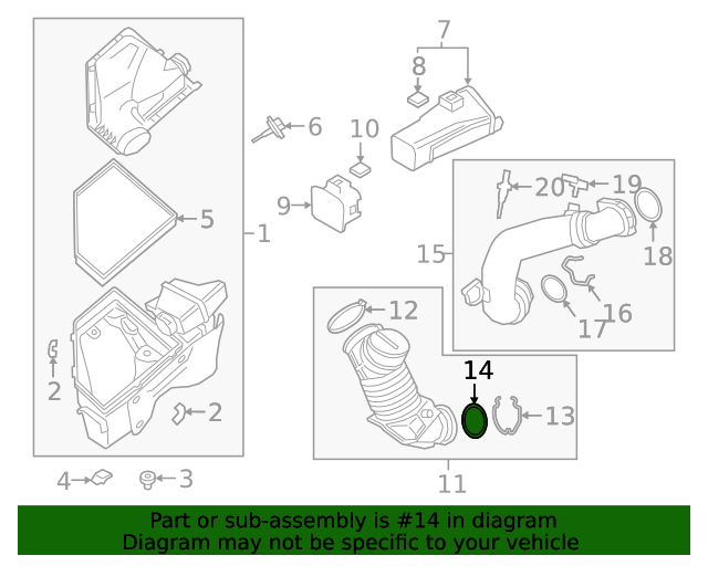 Genuine BMW 13-71-8-697-847 | Resonator Assembly Seal | FREE Shipping ...