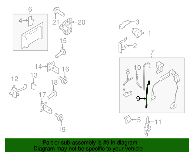 Genuine OEM Ford Part - Latch Rods F2UZ-1543186-B | Genuine OEM Ford ...
