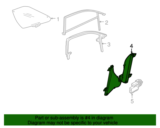 4E0-837-461-B - Window Regulator 2003-2010 Audi | Audi OEM Parts