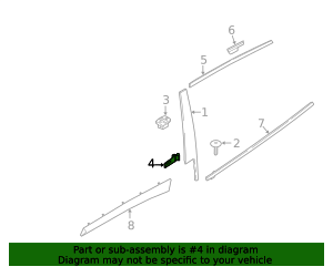 Genuine BMW 51-35-7-433-156 | Applique Seal | FREE Shipping on Most ...