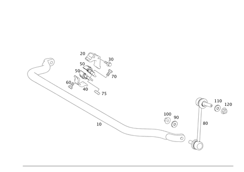 Torsion Bar, Front for 2010 Mercedes-Benz R 350 | Mercedes-Benz USA Parts