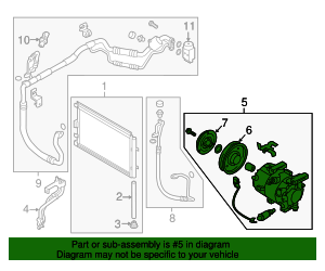 97701-A7500 - Compressor Assembly 2014-2018 Kia | Kia.Parts Store