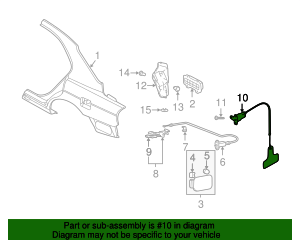 2002-2005 Hyundai Sonata Fuel Filler Door Switch 95720-3D000 ...