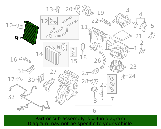 2019-2023 Audi Heater Core 5WA-819-031 | Flow Audi Parts Direct