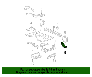 Genuine OEM Ford - Extension Lower Brace F7UZ-1510798-AB | OEM Ford ...