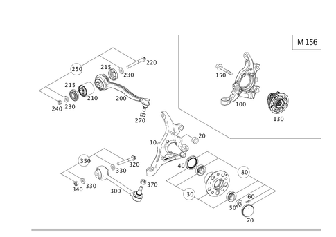 Steering Knuckle and Transverse Control Arm for 2015 Mercedes-Benz C ...