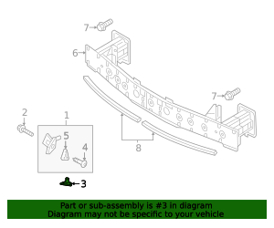 2019-2020 Mazda 3 Mount Bracket Grommet BCKA-50-0U5 | QuirkParts