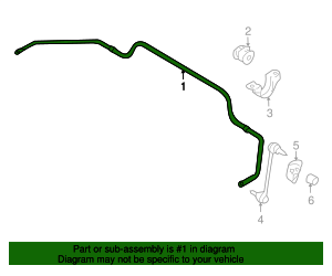 56230-62B0A - Stabilizer Bar - 2015-2017 Nissan GT-R | Conicelli Nissan