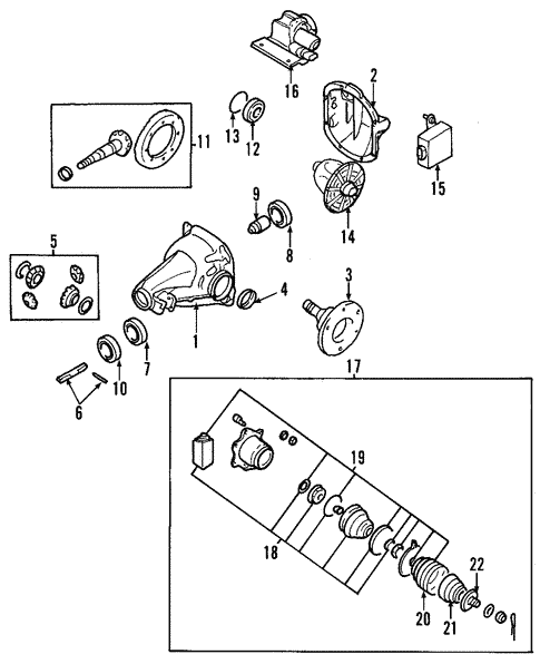 Differential for 2002 Mitsubishi Montero | Mitsubishi Parts Warehouse