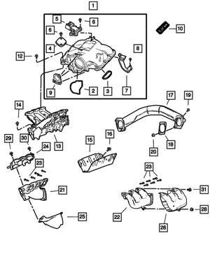 2001-2019 Mopar Hex Nut-Sealing Washer Nut And Washer 34201358 | Mopar ...
