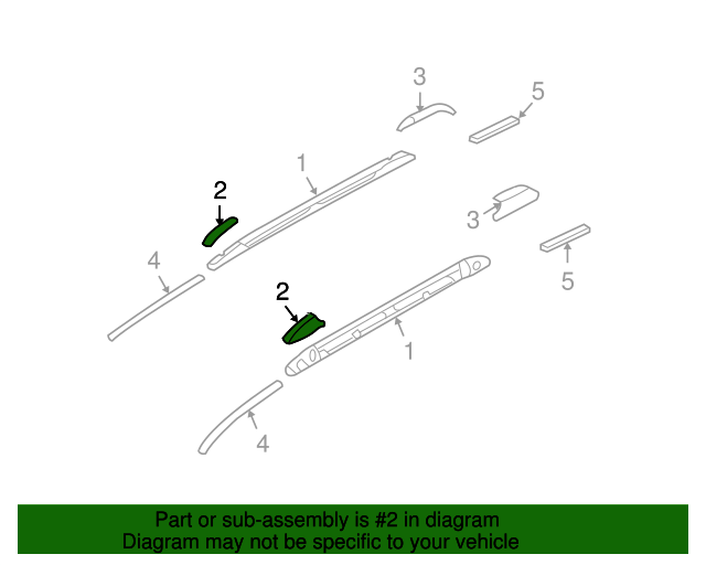 2009-2010 Kia Sedona Side Rail Front Cover - Driver's Side (LH) 87291 ...