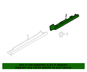 2019-2023 Ford Transit Connect Rear Rocker Molding DT1Z-1710176-BB ...