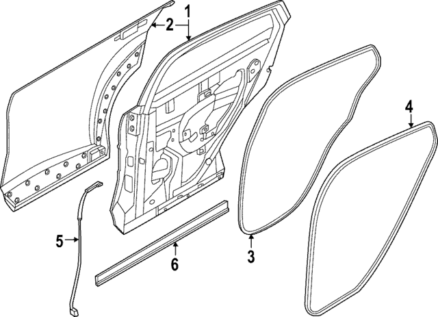 2023-2024 Nissan ARIYA Lower Seal 82839-5MP0A | Temecula Nissan Parts