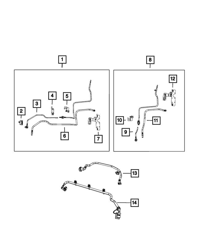 2018-2022 Jeep Fuel Line Bundle 52029784AC | Mopar Estores