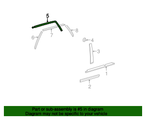 2004-2009 Lexus Black Out Tape 75923-0E010 | OEM Parts Online