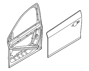 2016-2018 Volvo S60 Door Shell - Passenger Side (RH) 32228969 ...