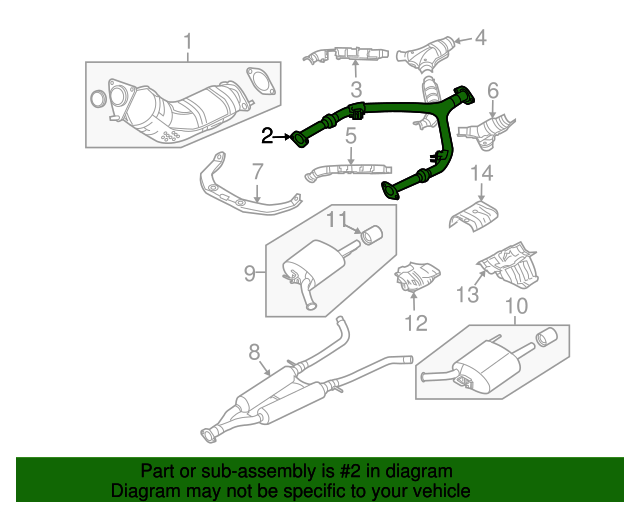 20020-JK00B - Front Pipe - 2006-2015 Infiniti | Discount Infiniti Parts