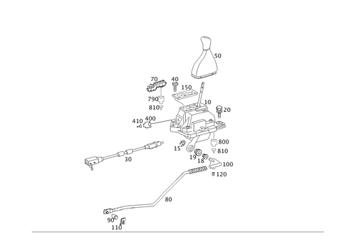 Floor Shift, Automatic Transmission for 2003 Mercedes-Benz E500 ...