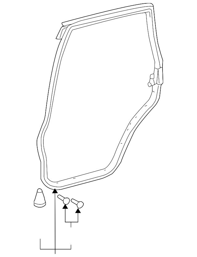 67871-60110 - Door Weather-Strip 2008-2021 Toyota Land Cruiser | Group ...