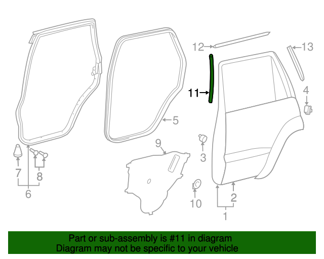 2008-2021 Toyota Land Cruiser Black Out Tape 75936-60010 | Toyota Parts ...