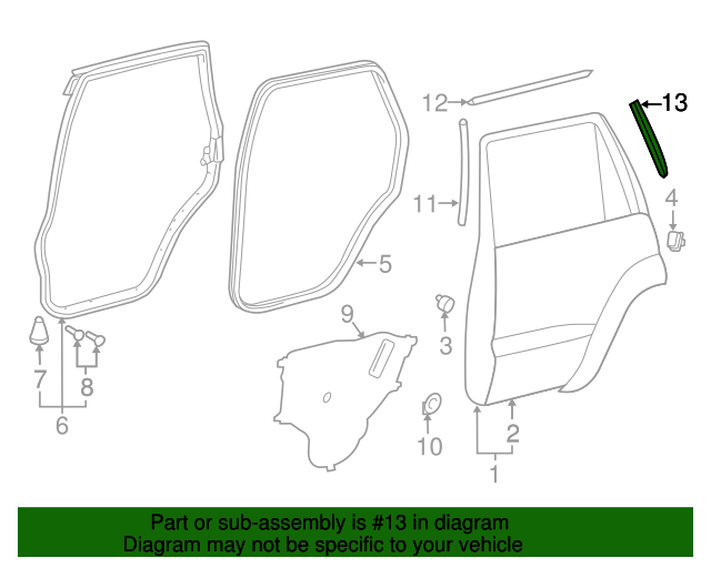 2008-2021 Toyota Land Cruiser Black Out Tape 75953-60010 | Toyota Parts ...