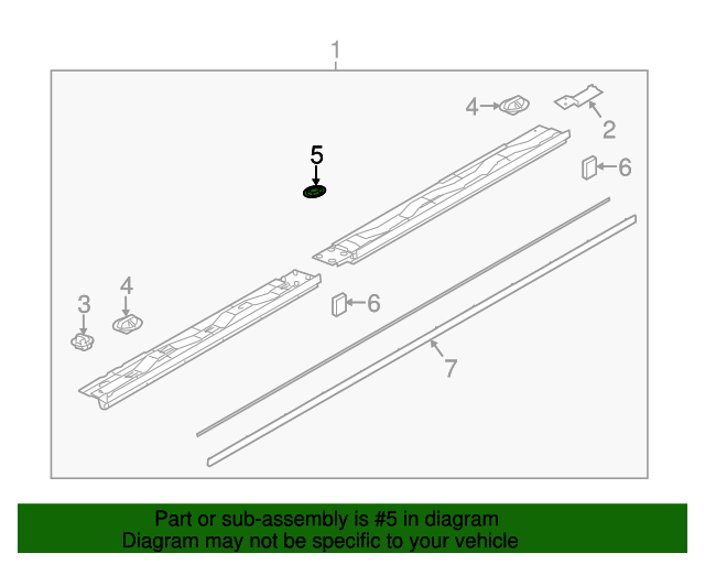 2013-2019 Mazda CX-5 Rocker Molding Clip KD53-51-733 | TascaParts.com
