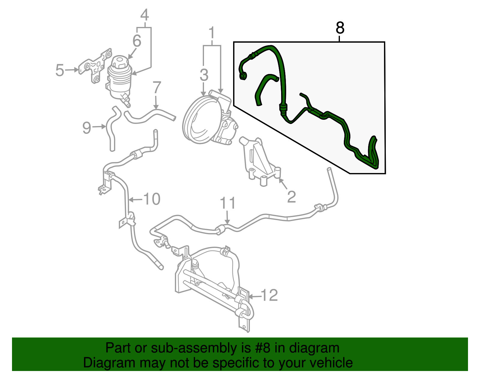 57510-2E101 - Hose & Tube Assembly 2005-2009 Kia Sportage | Kia.Parts Store