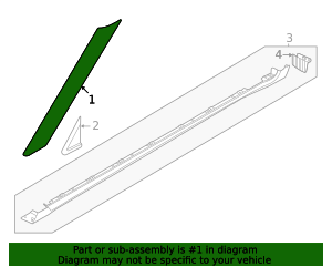 86250 R0000 - Body A-Pillar Trim Panel 2022-2025 Kia Carnival | Kia ...