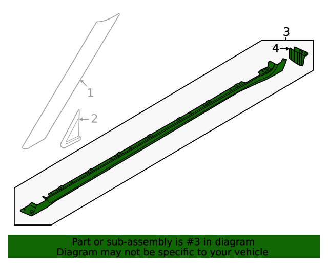 87752-R0000 - Rocker Molding 2022-2024 Kia Carnival | Kia.Parts Store