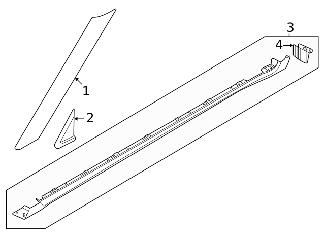 86190-R0000 - Corner Trim - 2022-2024 Kia Carnival | Kia Auto Parts