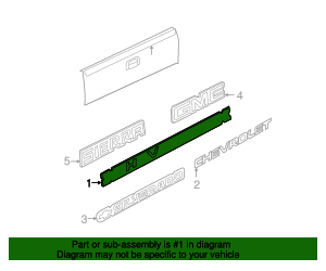 1999-2007 GM OEM NEW 99-07 GM Chevrolet GMC Sierra 1500 Rear Classic ...