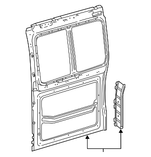 4476370109 - Side Panel 2018-2020 Mercedes-Benz Metris | Mercedes-Benz ...