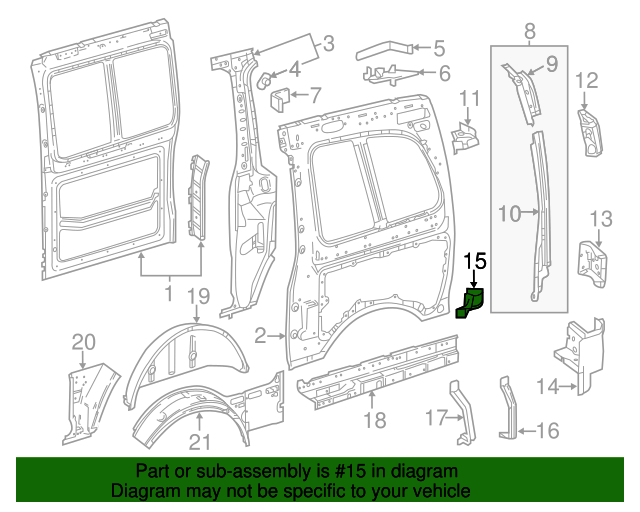 447-631-06-00 - Connector Plate 2016-2020 Mercedes-Benz Metris ...