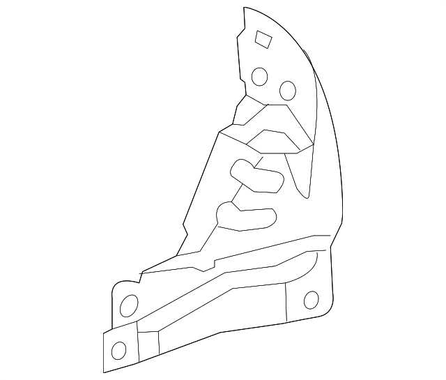 2012-2020 Chevrolet Sonic Fender Lower Bracket - Passenger Side (RH ...