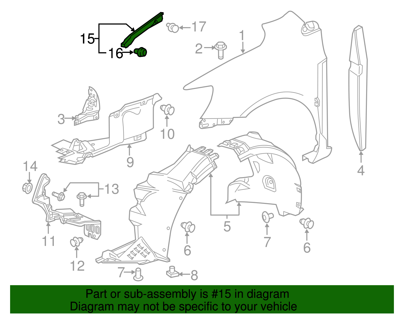 2012-2020 Chevrolet Sonic Front Compartment Sight Shield with Retainer ...
