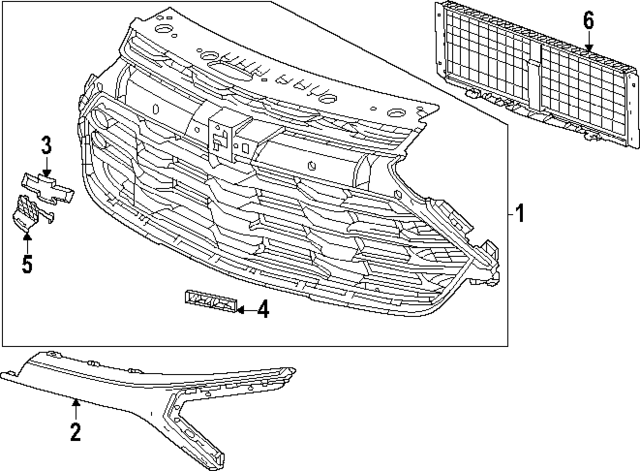 2024 Chevrolet Trailblazer Grille 42883408 GM | GMPartsDirect.com