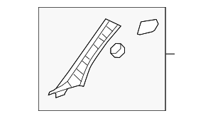 2014-2021 Toyota Tundra Body A-Pillar Trim Panel (Left, Front) 62220 ...