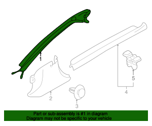 2003-2005 Mazda Miata Windshield Pillar Trim N077-68-170A-02 | Florida ...