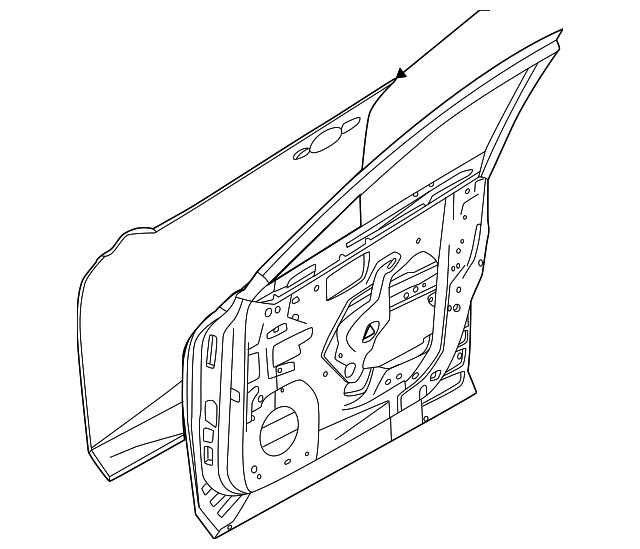 2021 Nissan Rogue Door Shell 80101-6RR0A | TascaParts.com