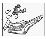 2018-2022 Hyundai Accent Tail Lamp Assembly 92402-J0010 | OEM Hyundai Parts